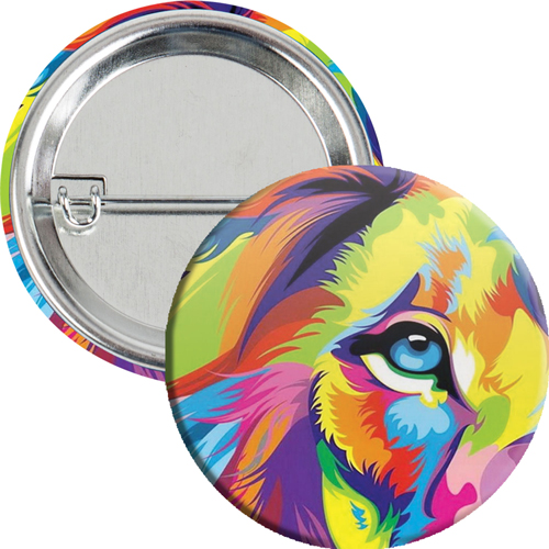 Round Safety Pin Button- 1 3/4" | Button Pins | 0.36 Ea